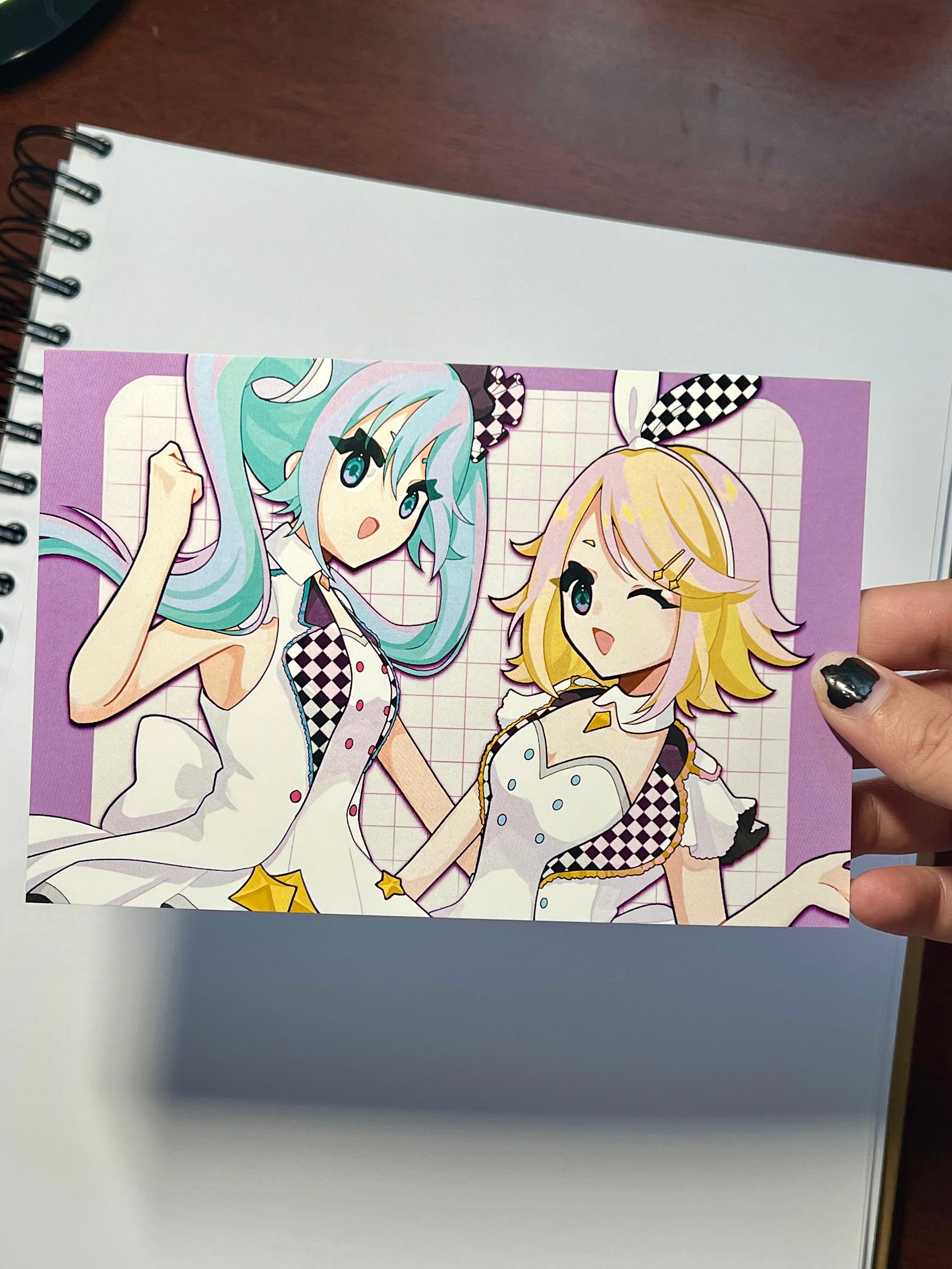 Vocaloid Miku and Rin Pjsekai Anime Art Print 4 X - Etsy