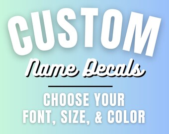 Custom Text Sticker With Glossy Finish - Etsy