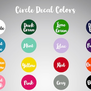 Circle Vinyl Decal- Choose Your Color and Size.circle Sticker, Circle ...