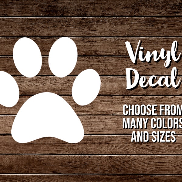 Paw Print Vinyl - Etsy