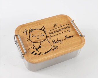Kids Cat Lunch Box | Etsy