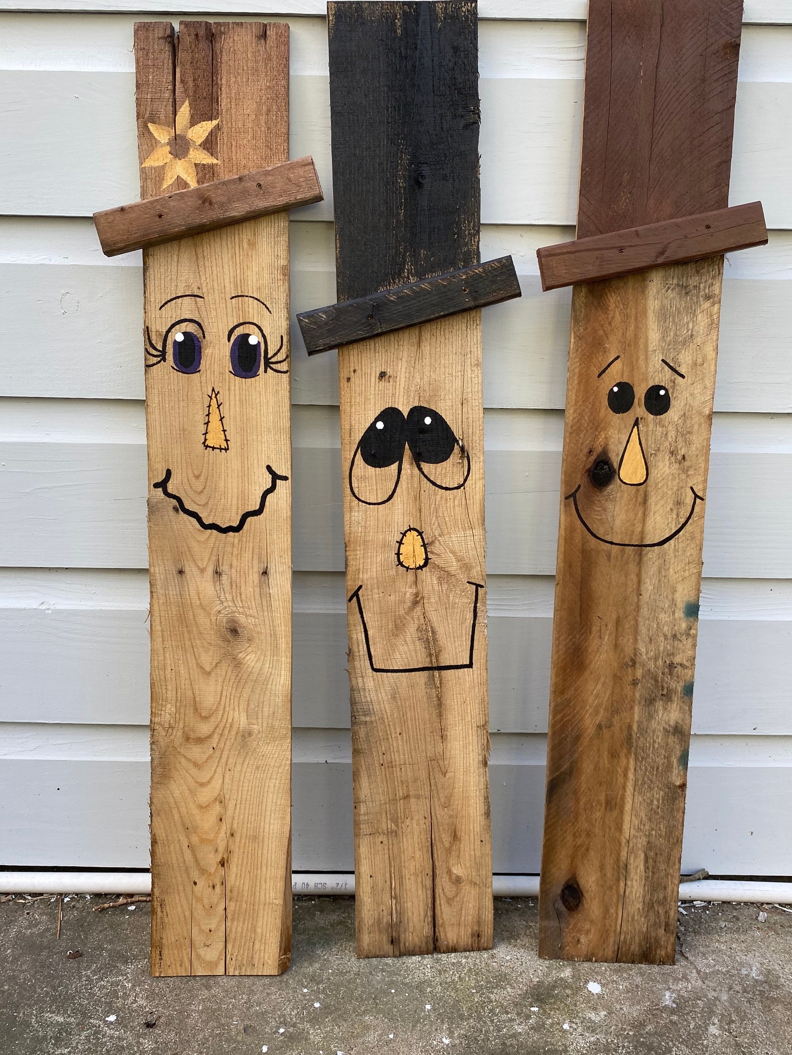 Pallet Scarecrow Porch Leaner Decor - Etsy