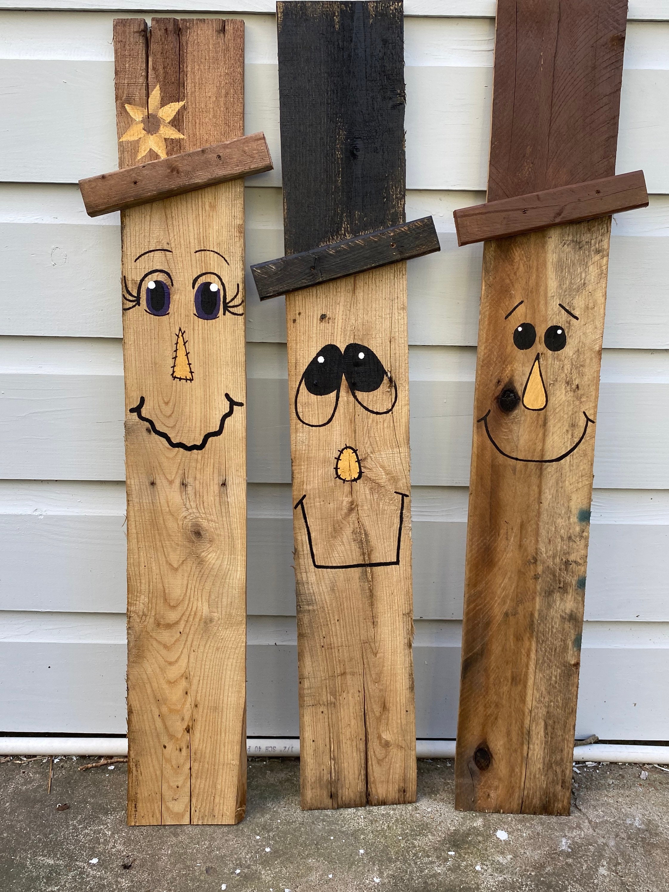 Pallet Scarecrow Porch Leaner Decor - Etsy