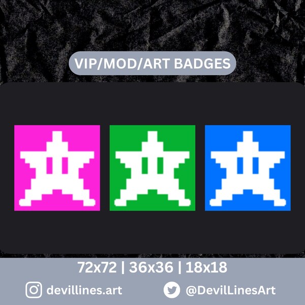 Twitch Vip Badges - Etsy