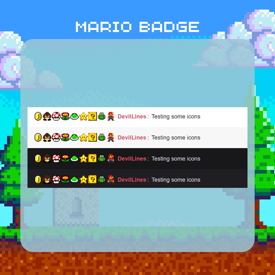 9 Mario Pixel Badges Pixelart Coin / Goomba / Mushroom / - Etsy