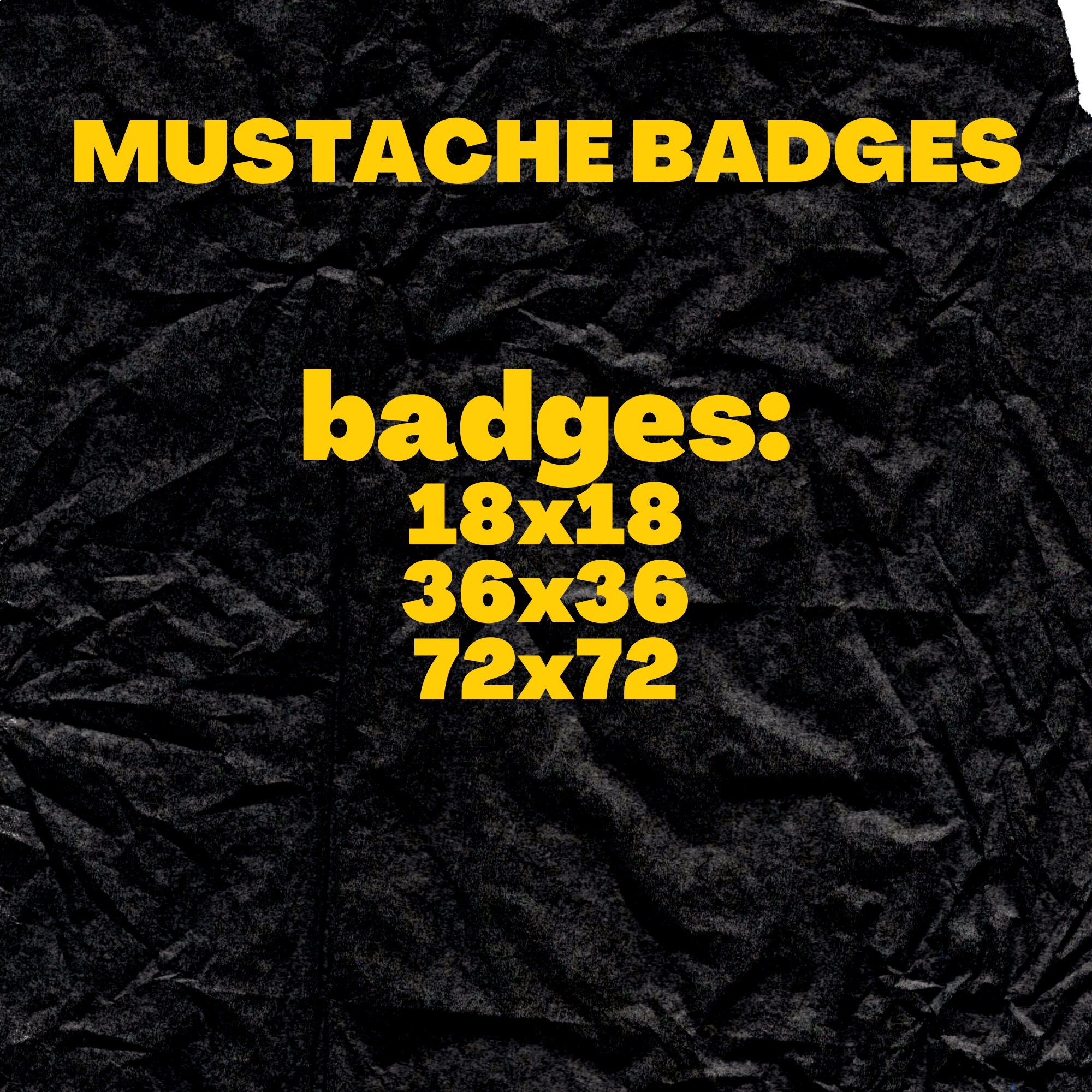 Moustache Badges 14 Twitch Badges Easy to Use Ready to Use - Etsy