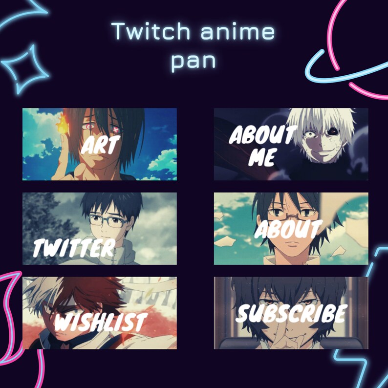 33 Anime Twitch Panels 33 Panels About, Links, Discord, Rules, Donate ...