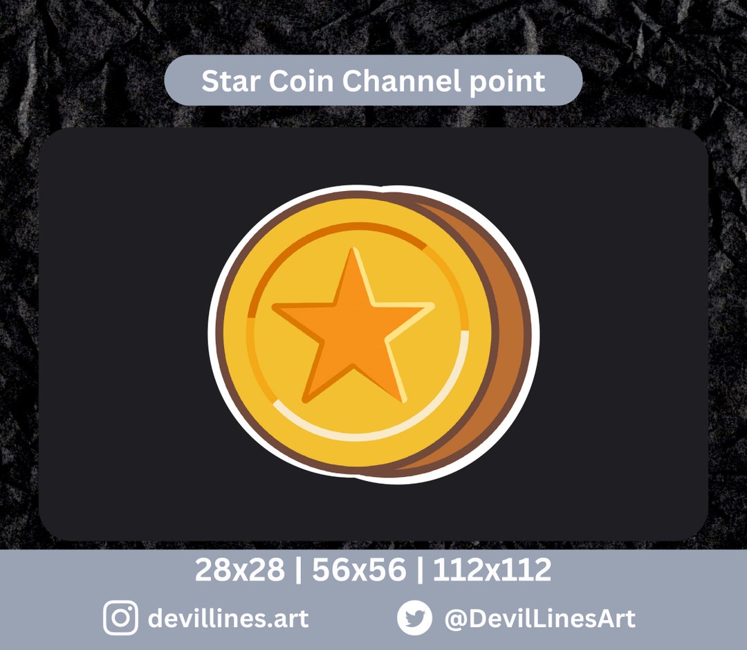 Star Coin Twitch Channel Point Instant Download Twitch, Discord ...