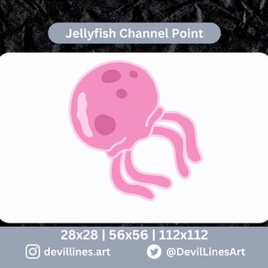 PINK Jellyfish Channel Point Spongebob Channel Point Instant Download ...