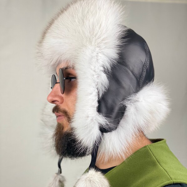 White Ushanka - Etsy
