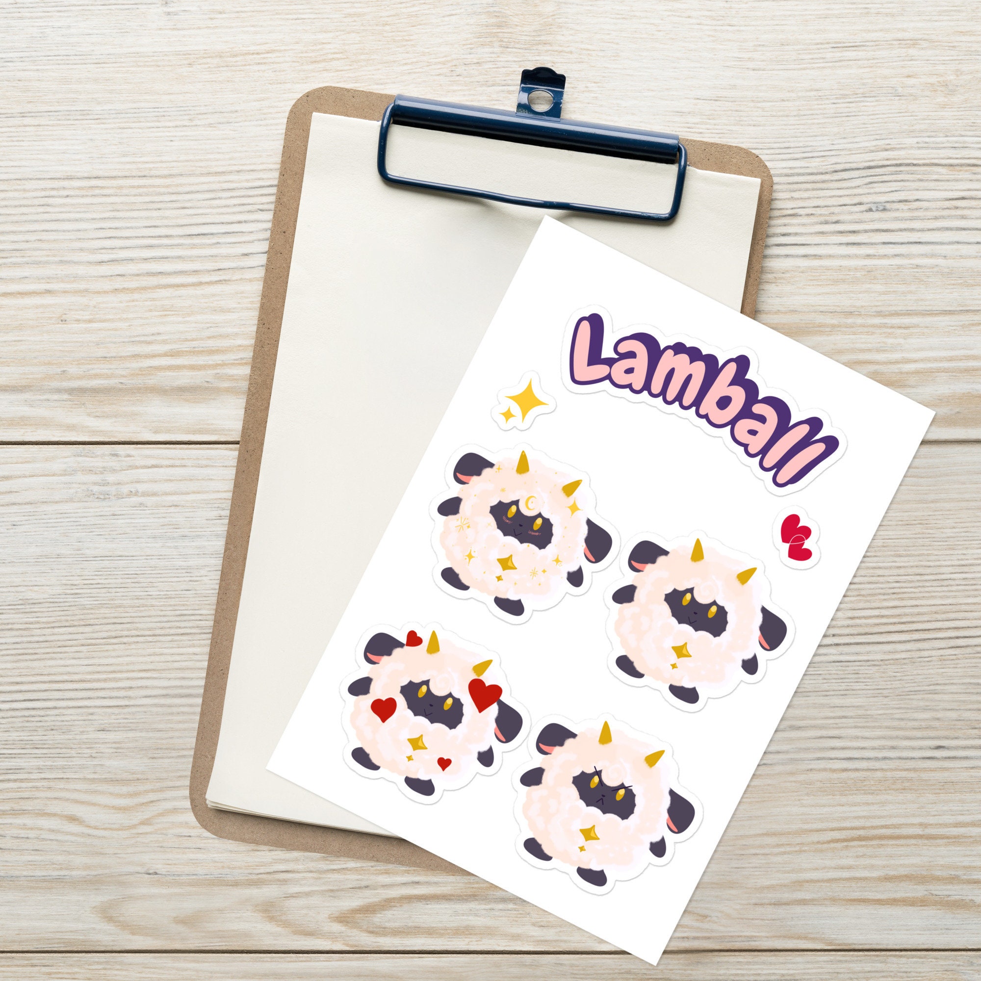 Palworld Lamball Cute Sticker Sheet - Etsy