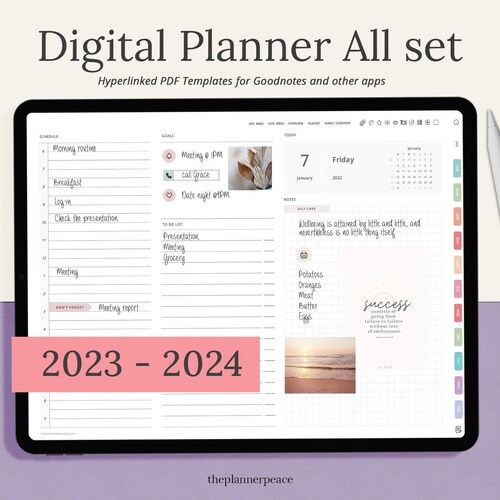 2023 Digital Planner Goodnotes Planner Ipad Planner - Etsy