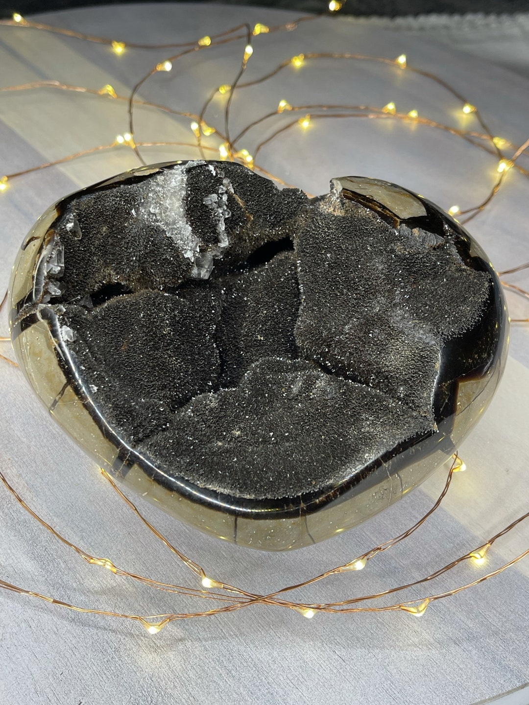 SEPTARIAN NODULE HEART Specimen 16.6x14.4x8.8 1608g 56.7oz - Etsy