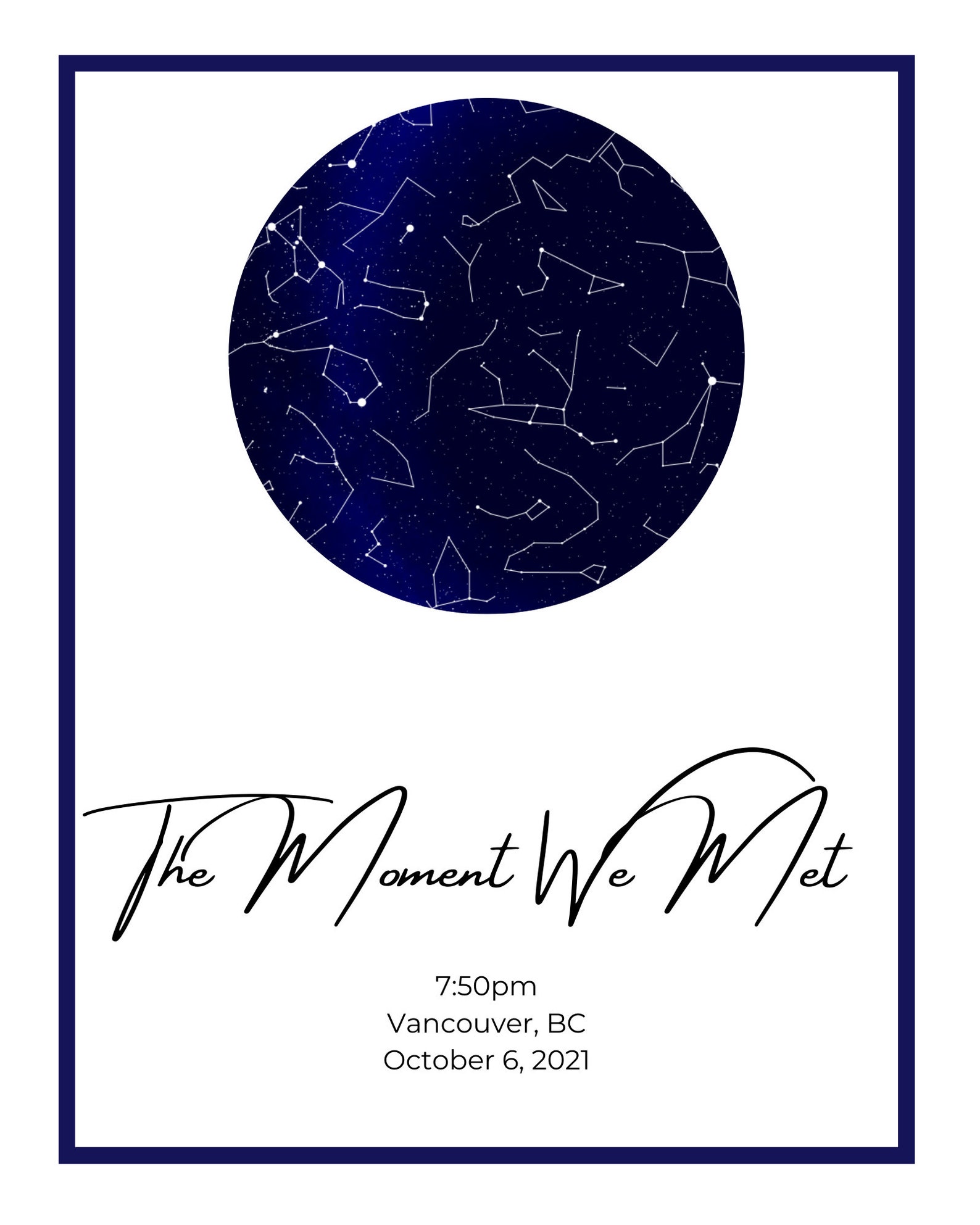 Customizable Star Maps Personalized Galaxy Print Star Map - Etsy