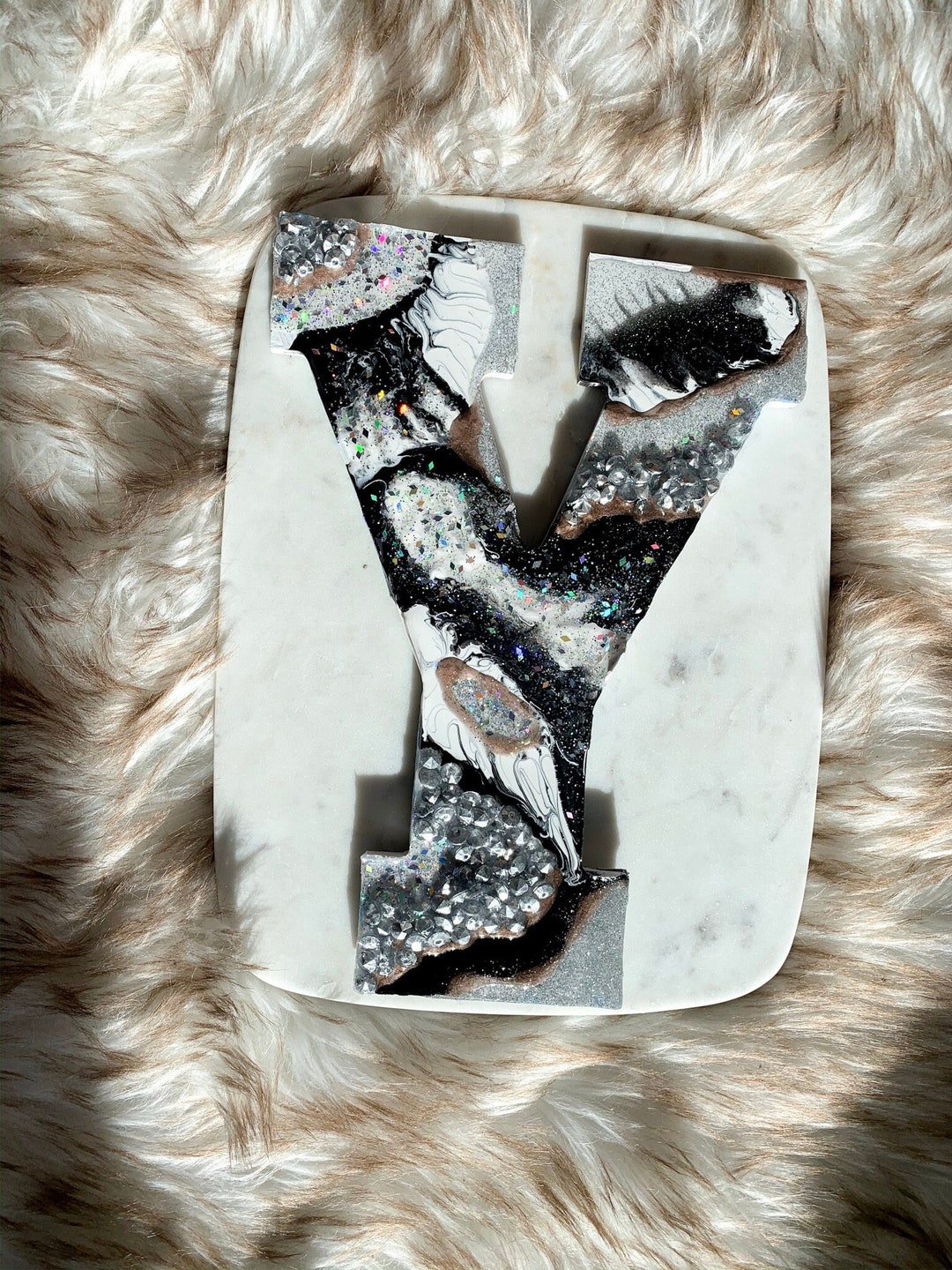 MARBLE LETTERS - Etsy