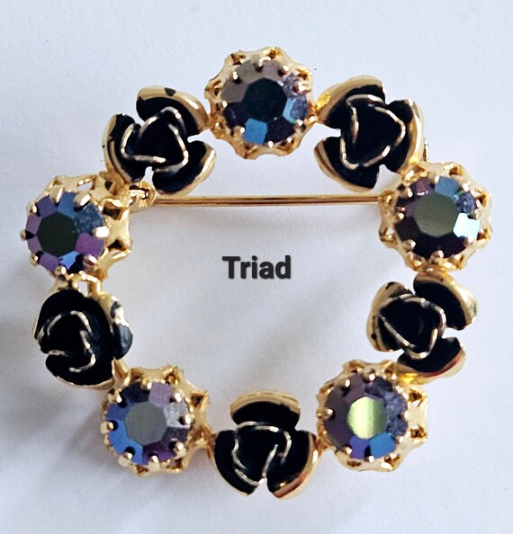 vintage triad signed prong - Gem