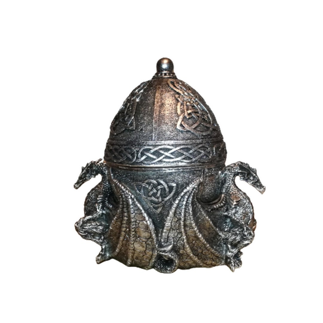 Celtic Dragon Box in the Shape of an egg - Etsy