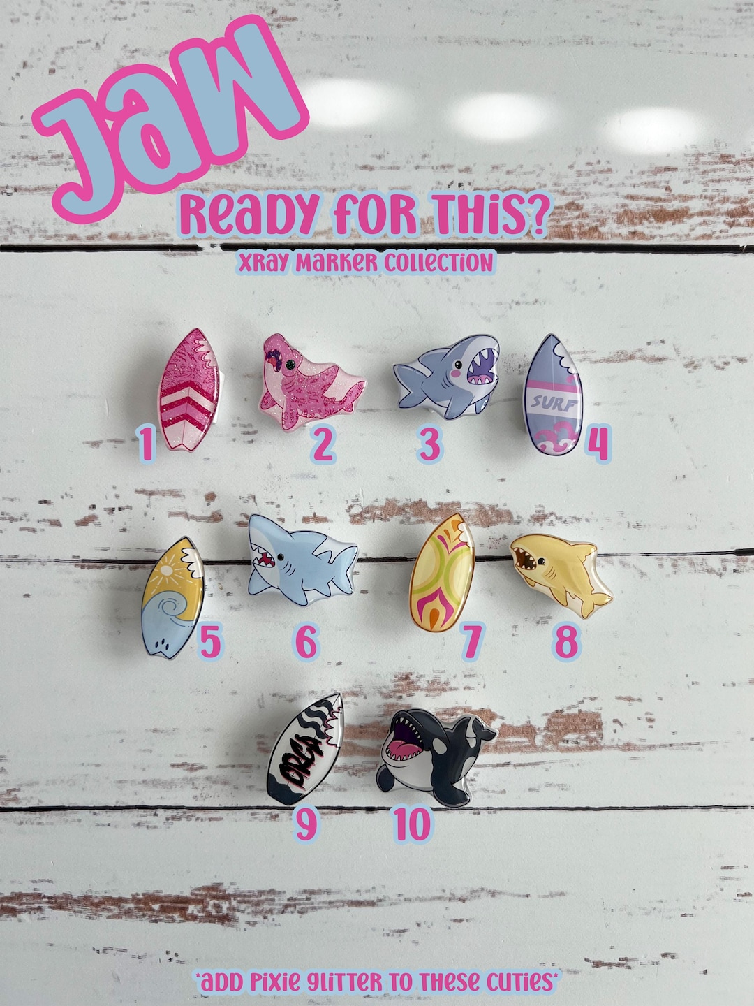 Cute Shark X-ray Marker Collection - Etsy