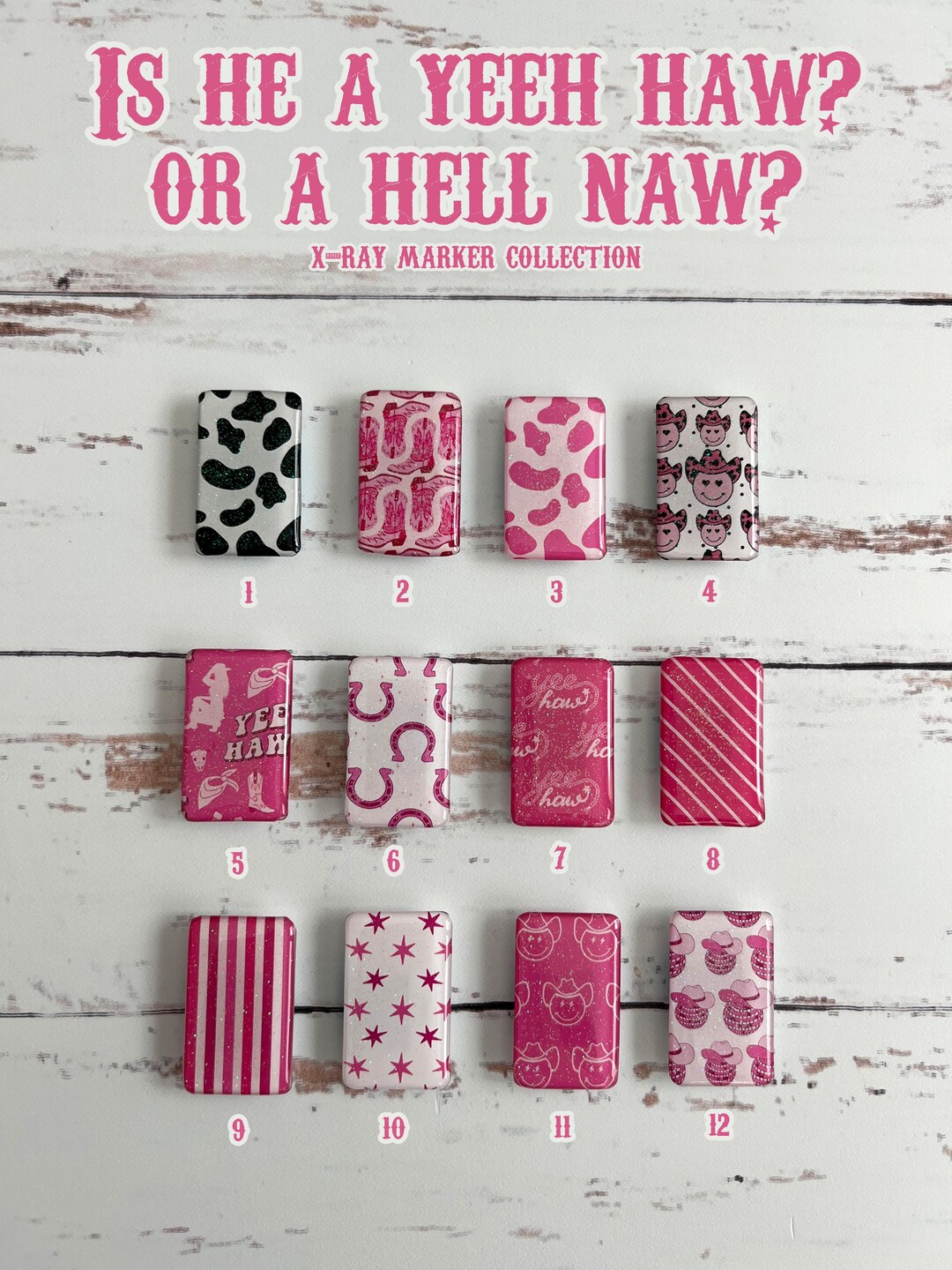 Is He a Yee-haw or a Hell-naw X-ray Marker Collection - Etsy