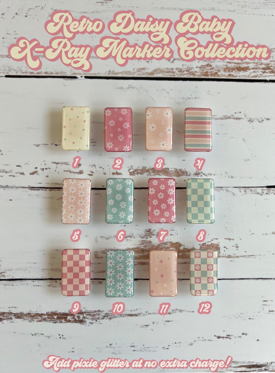 Cute Retro Daisy X-ray Marker Collection - Etsy