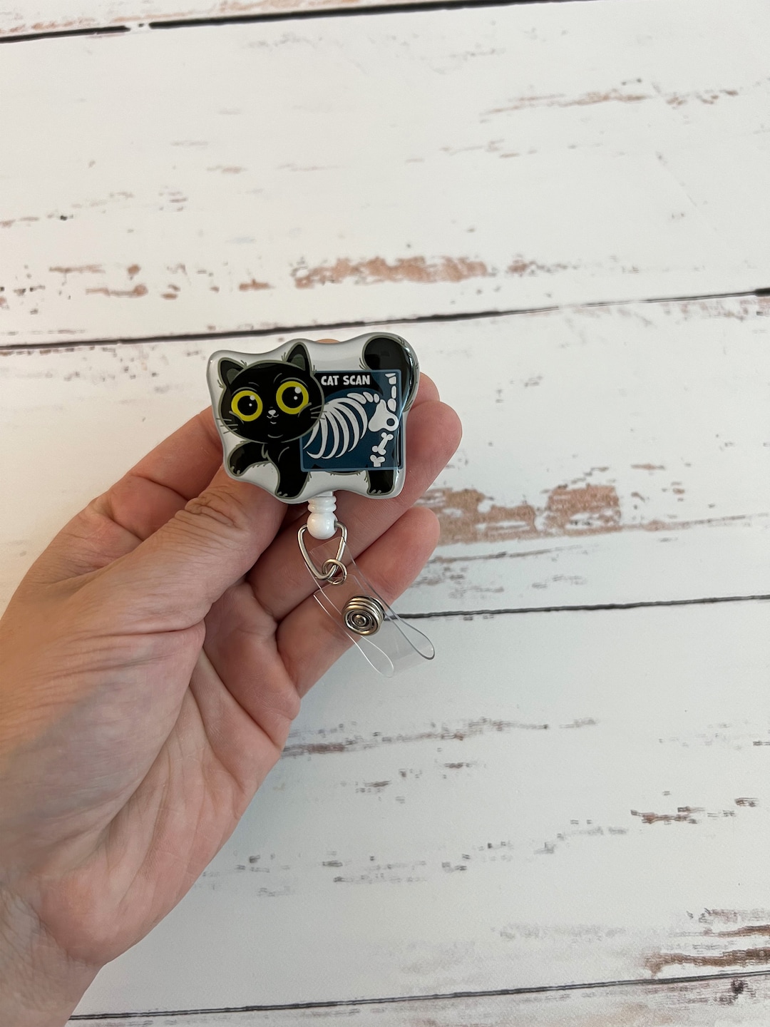 Funny Cat Scan Badge Reel - Etsy