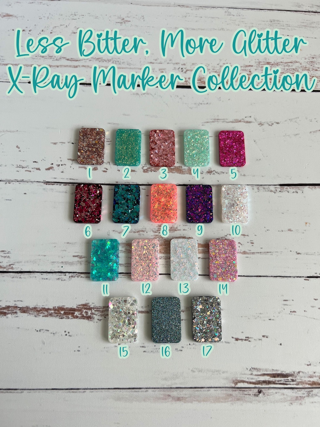Less Bitter, More Glitter X-ray Marker Collection - Etsy