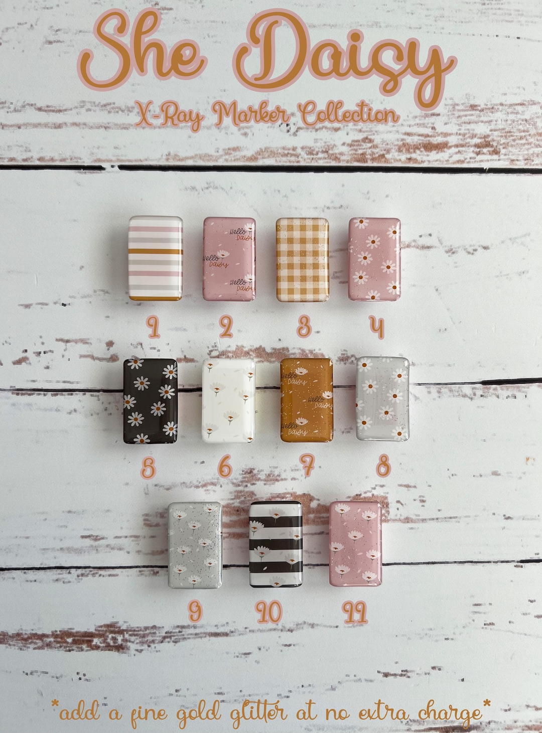She Daisy X-ray Marker Collection - Etsy