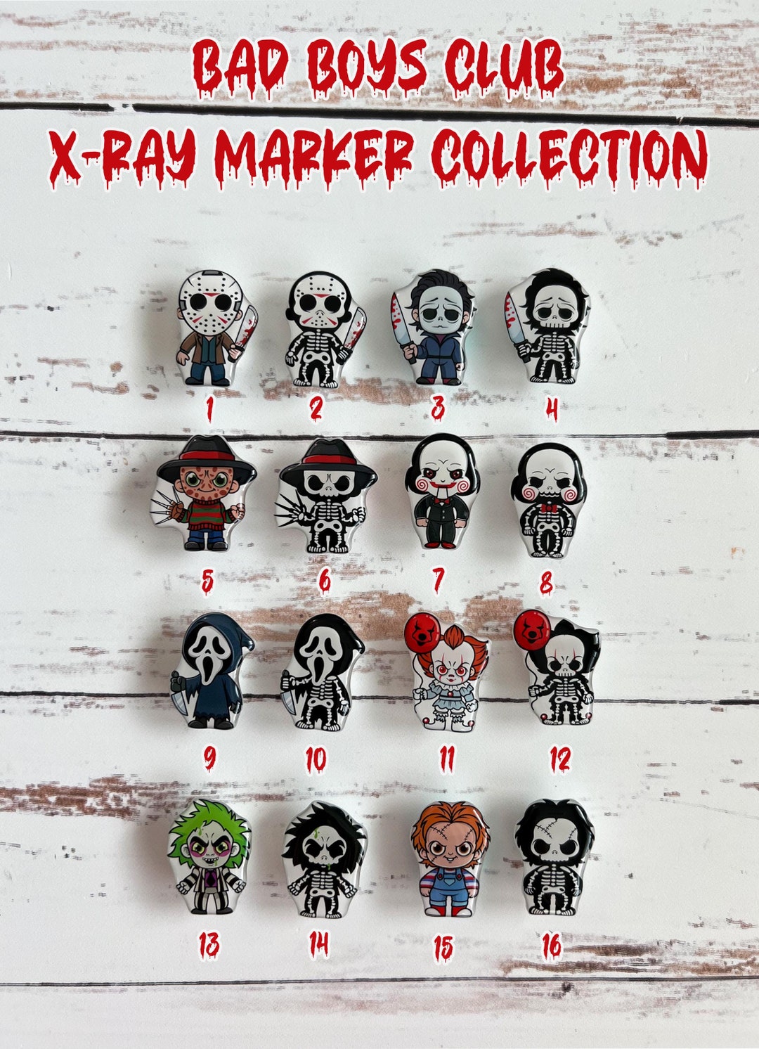 Horror X-ray Marker Collection - Etsy