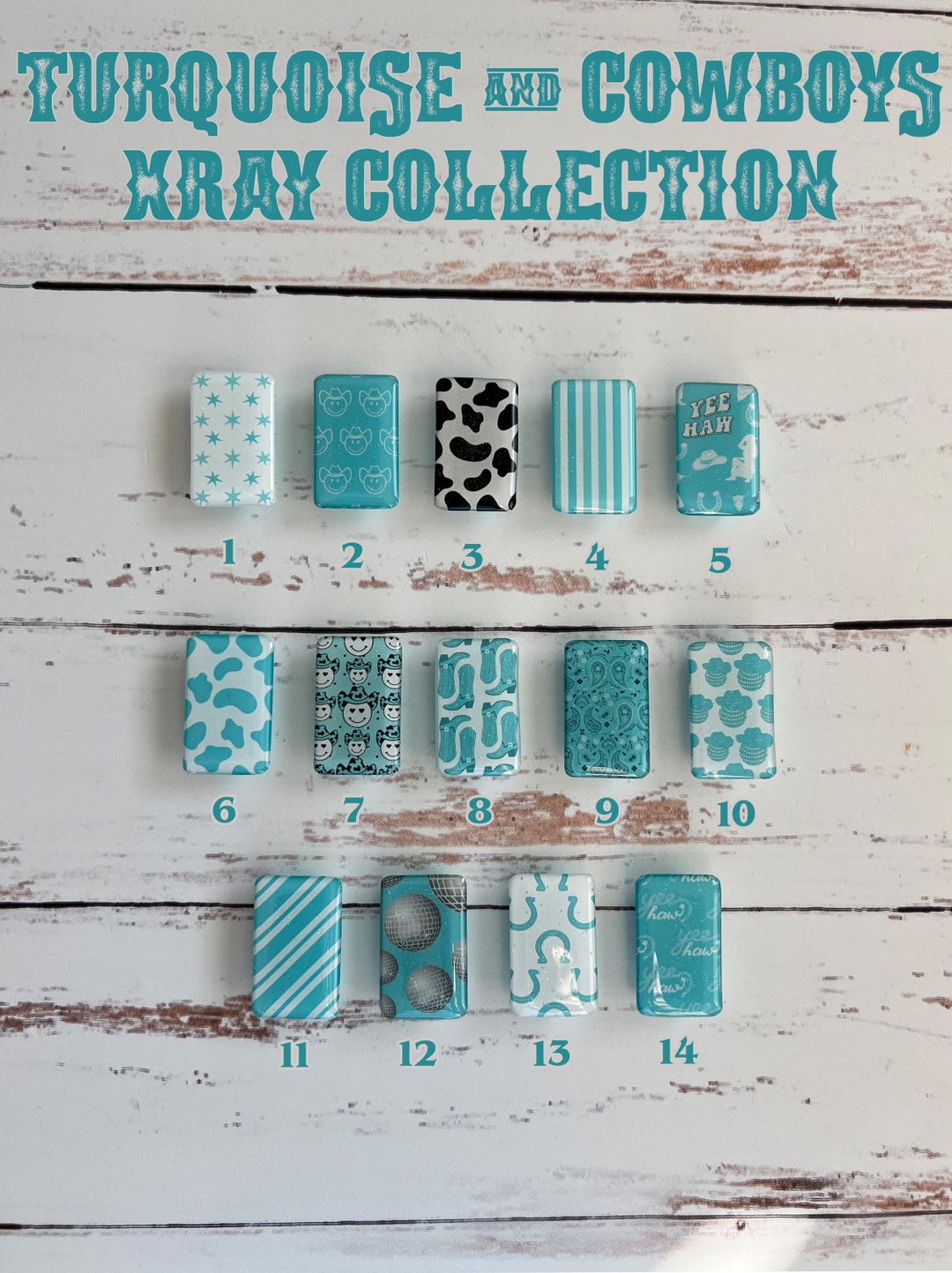 Turquoise and Cowboys X-ray Marker Collection - Etsy