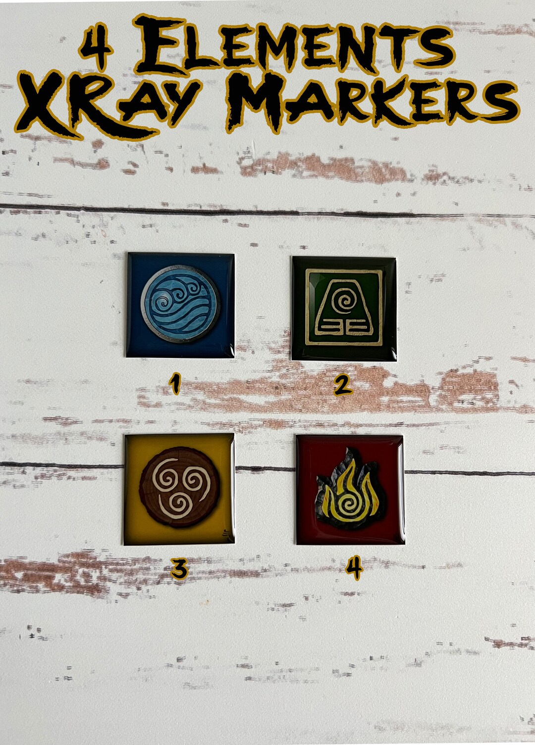 4 Elements X-ray Marker Collection - Etsy