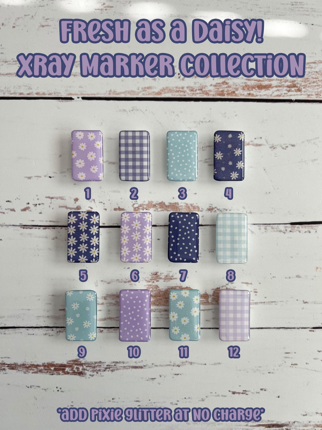 Fresh as a Daisy X-ray Marker Collection - Etsy