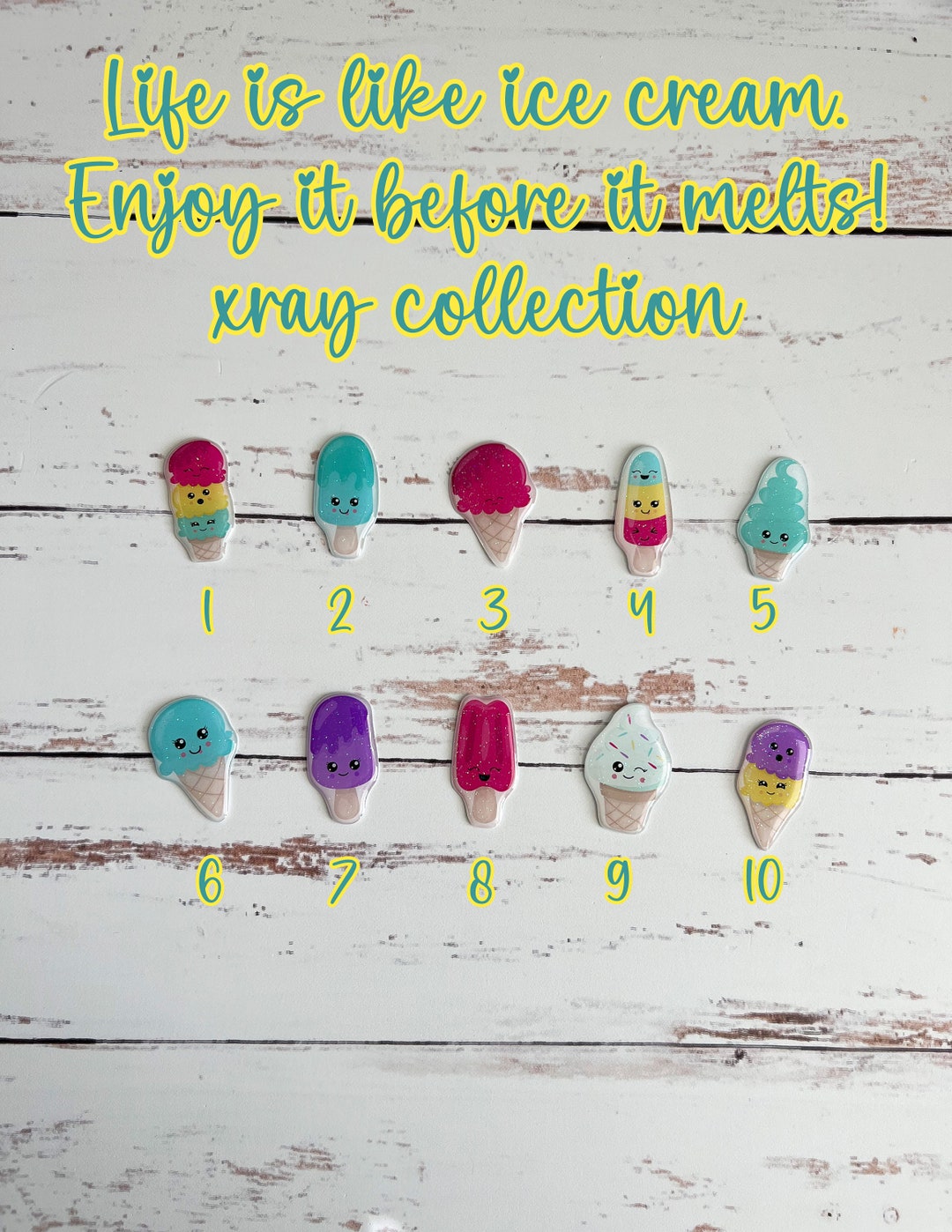 Life is Like Ice Cream X-ray Marker Collection - Etsy