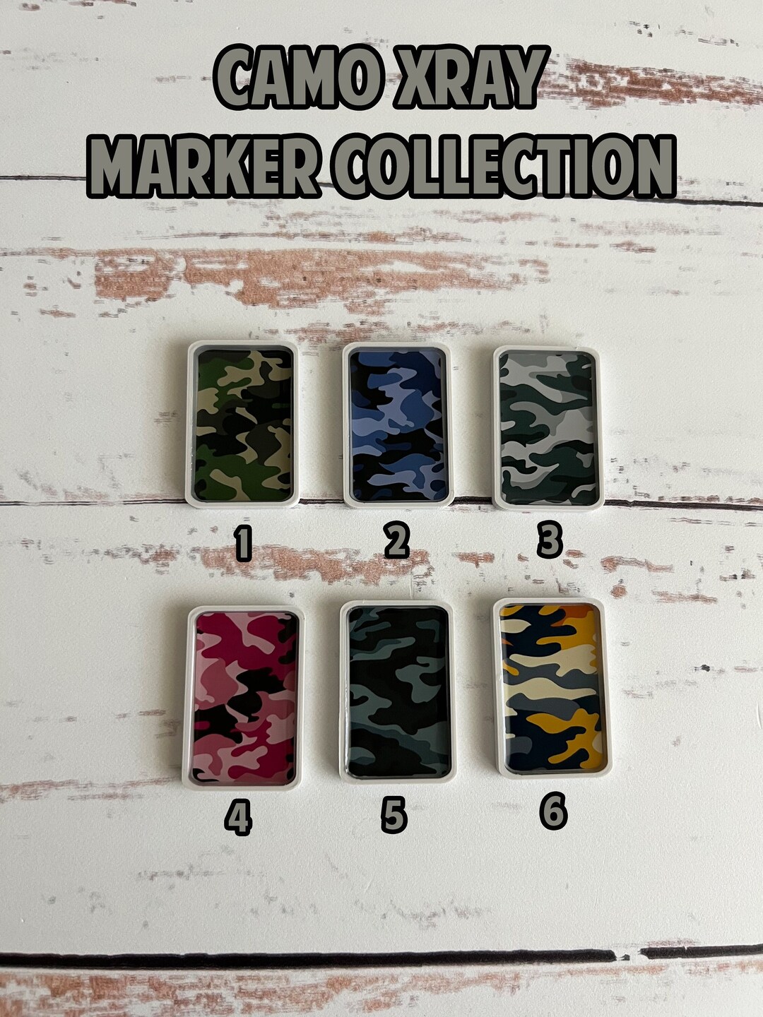 Camo X-ray Marker Collection - Etsy