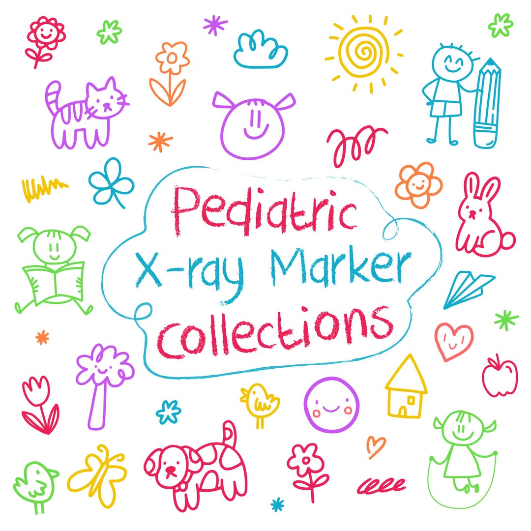 Cute Pediatric Character X-ray Marker Collection - Etsy