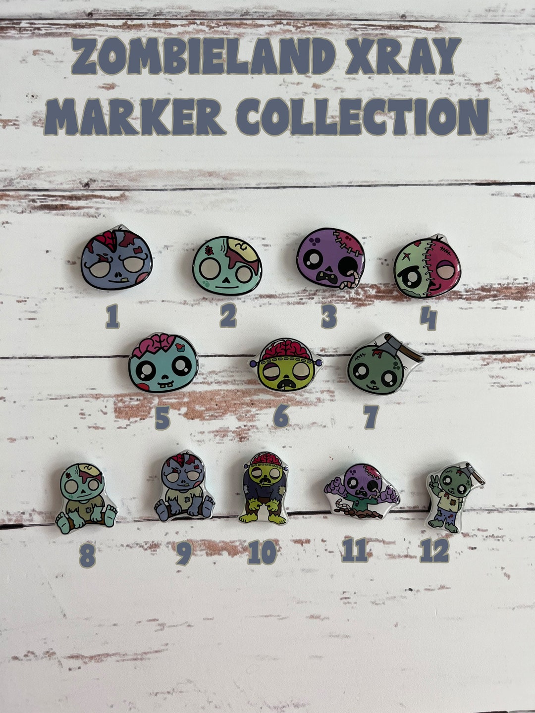Zombieland X-ray Marker Collection - Etsy