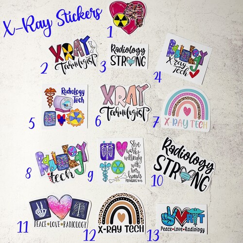 Cute X-ray Stickers - Etsy