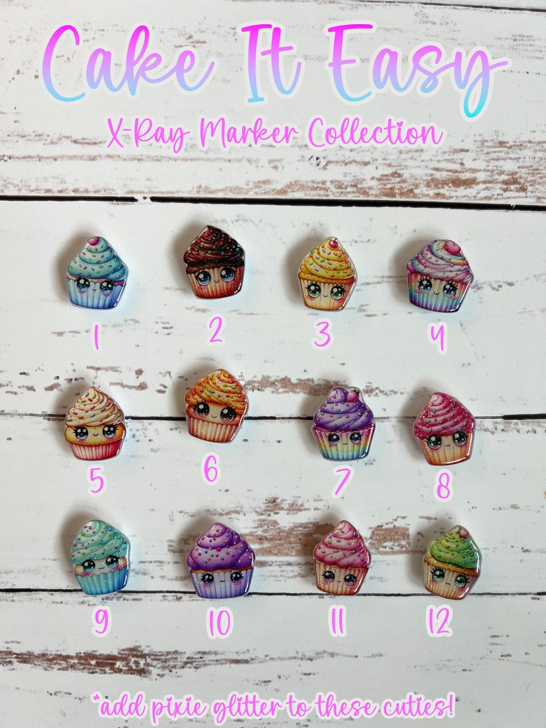 Cutest Cupcake X-ray Markers - Etsy
