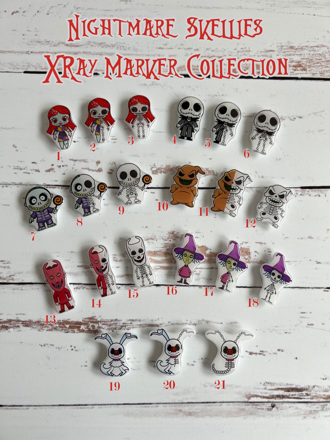 Character X-ray Markers - Etsy