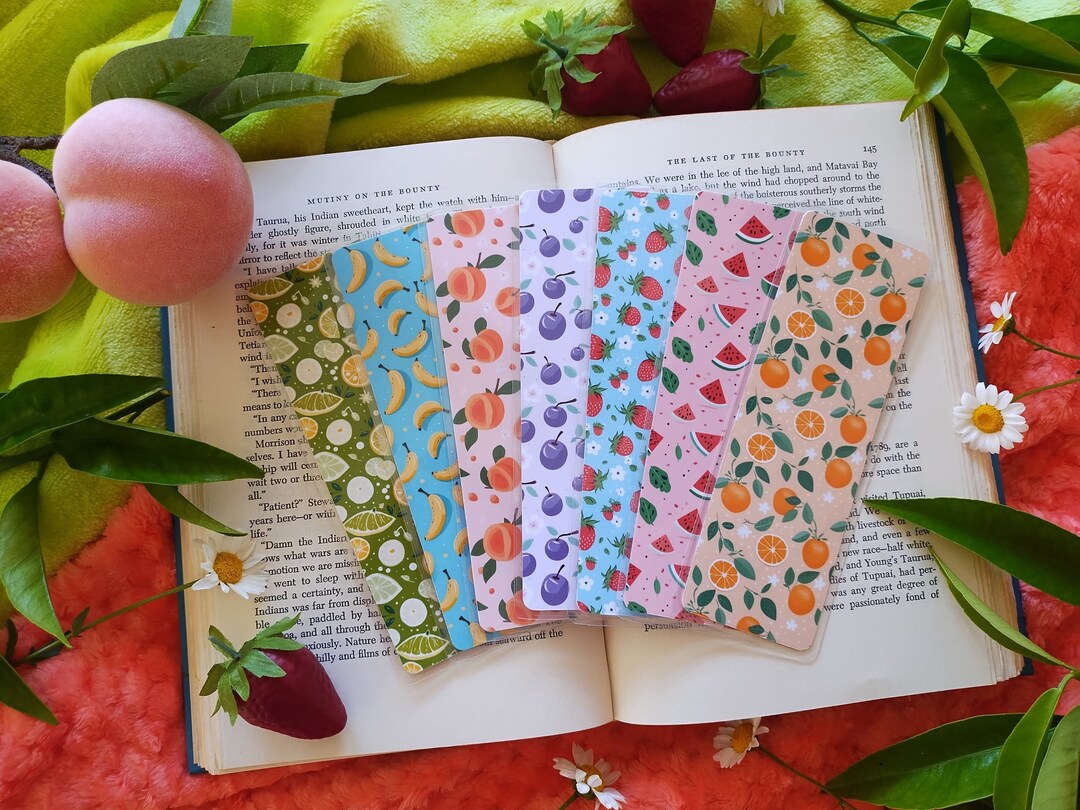 FRUIT SALAD Bookmark Collection | Floral Double-sided Laminated ...