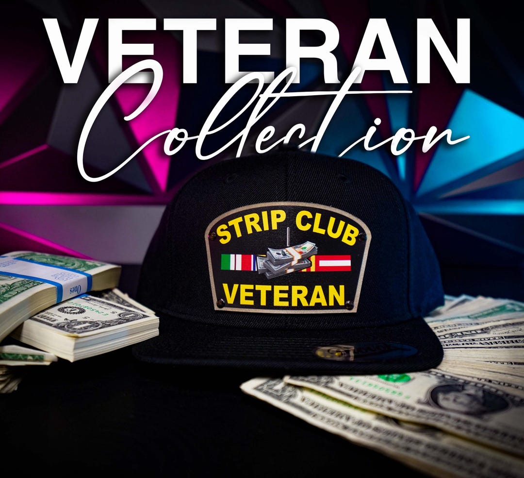 Strip Club Veteran Hat- Funny Hat, Humor, Adult Humor, Fathers Day ...