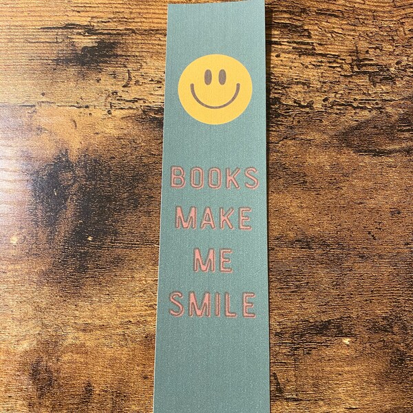 Smile Bookmark - Etsy