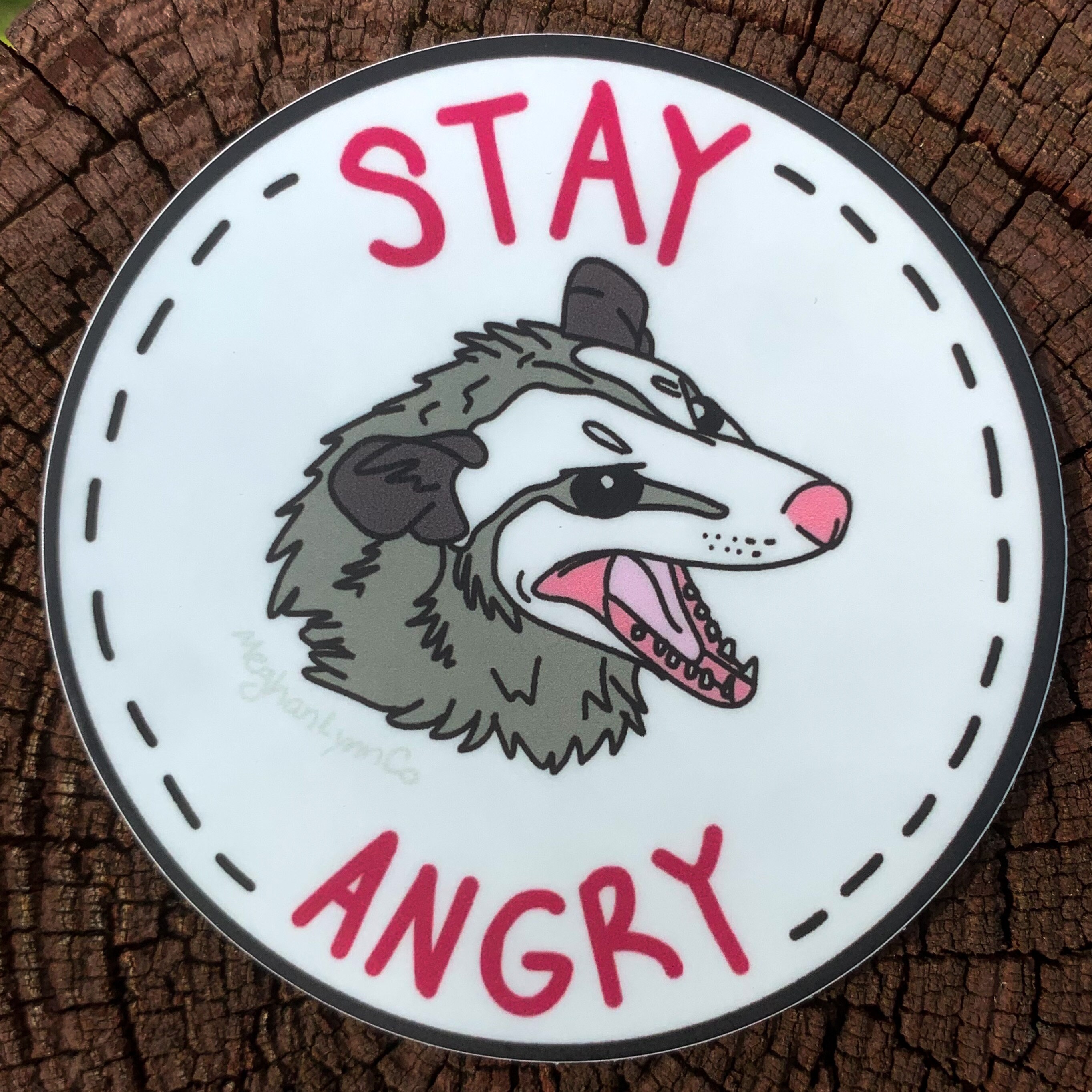Stay Angry Possum Sticker - Etsy