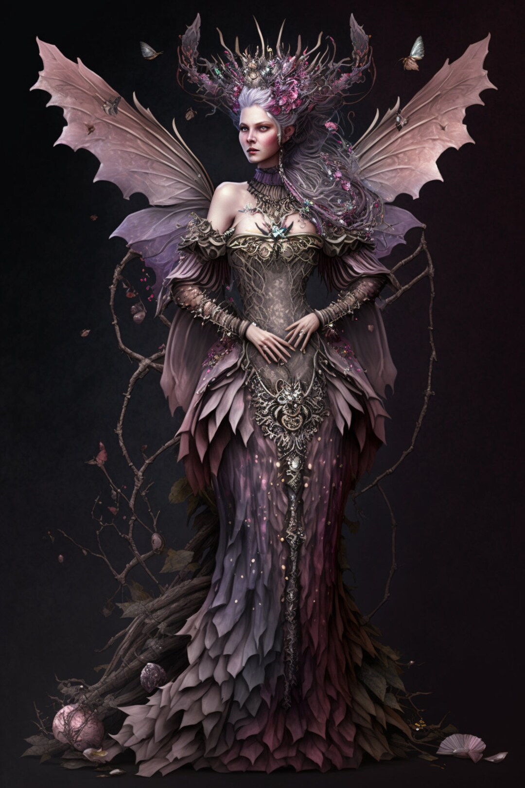 Female Noble Unseelie Fae Preconjure T Direct / Distance - Etsy