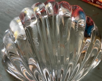 Glass Shell Dish - Etsy