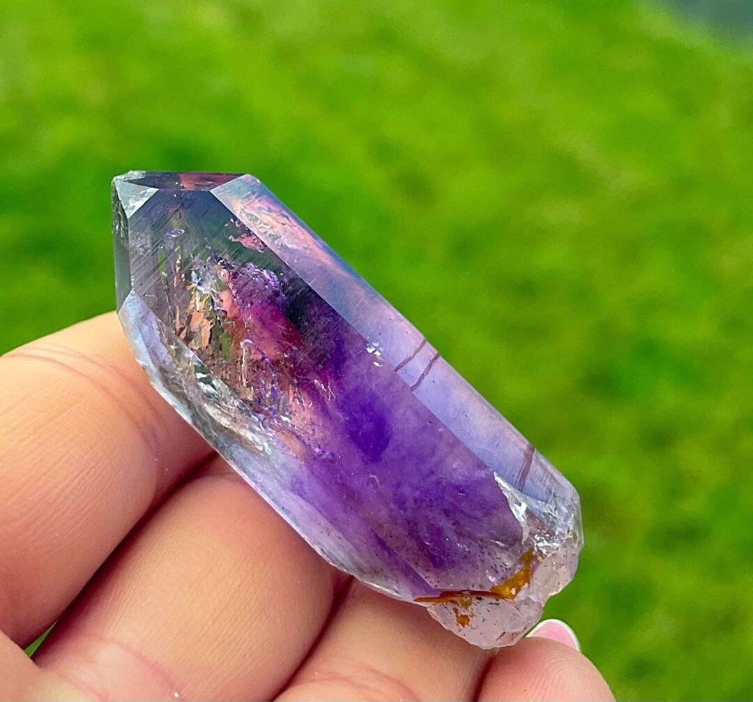 The Violet Flame Very Rare Enhydro Brandberg Amethyst Crystal Grape ...