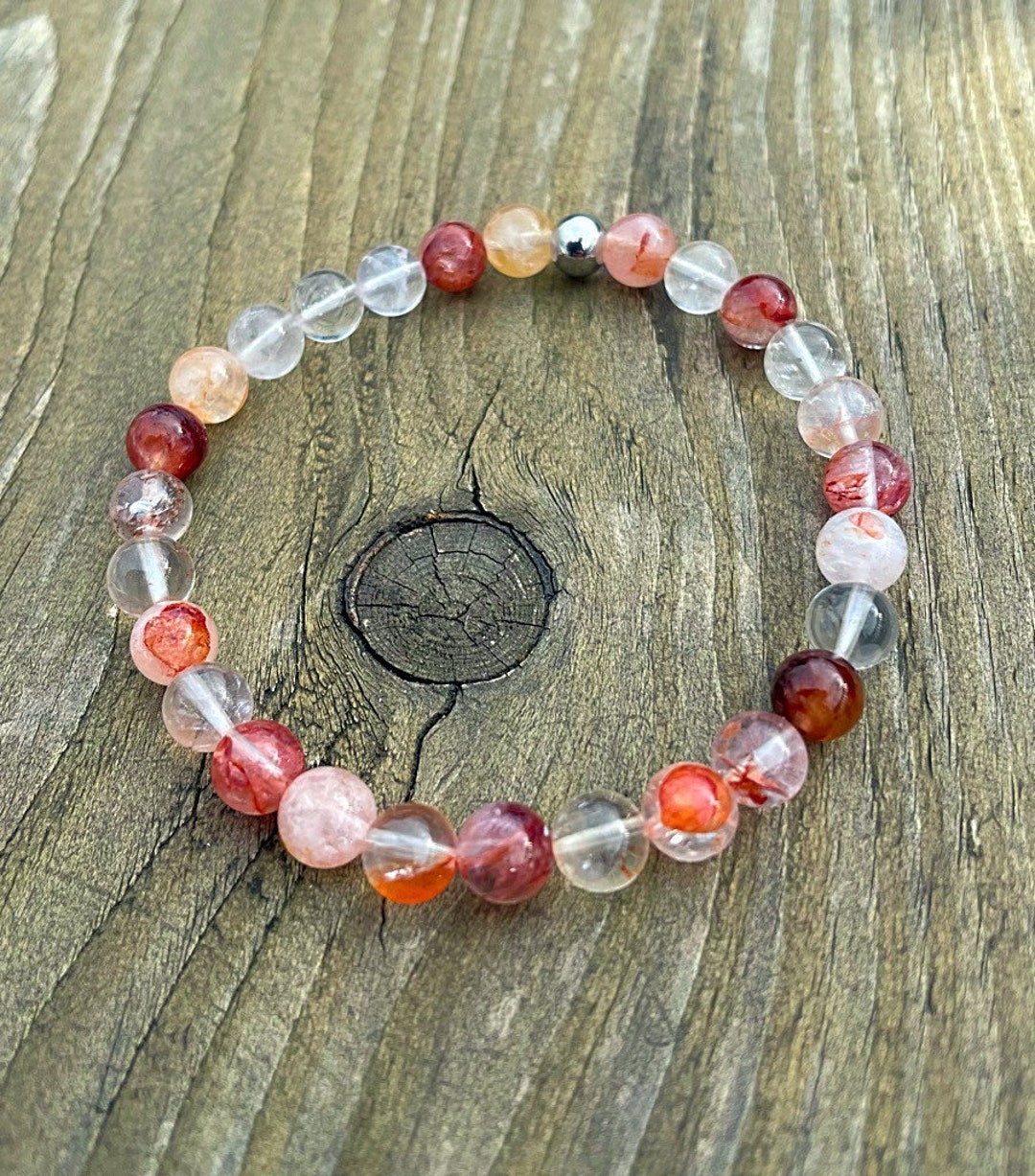 Kundalini Awakening Stunning AAA Agnitite Crystal Bracelet Fire Quartz ...