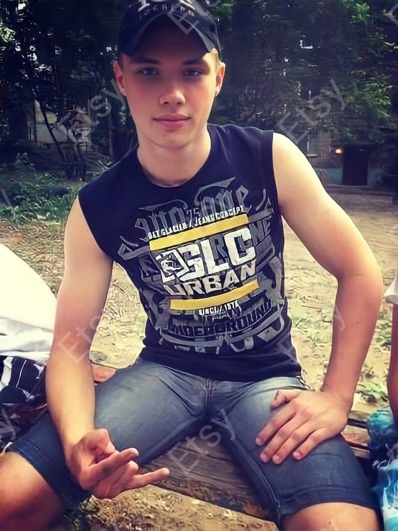 Handsome Russian Guy Portrait Vintage Photo 1990s Photo Print - Etsy