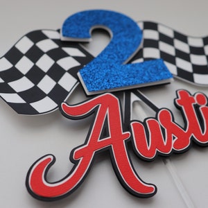 Race Cars Cake Topper - Personalized Cake Topper - Cake Topper - Cars ...