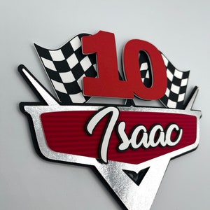 3D Cars Cake Topper - Personalized - Cars Cake Topper - Race Car Cake ...