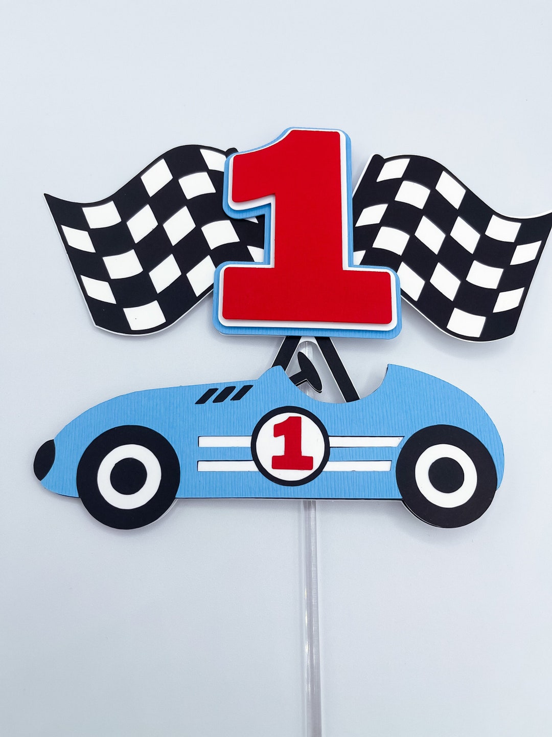 Race Cars Cake Topper Personalized Car Cake Topper Vintage - Etsy